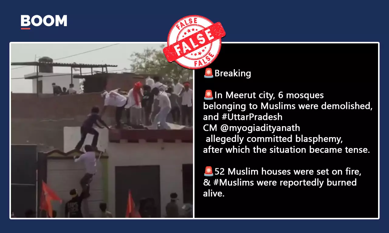 Unrelated video peddled as mosques being demolished in Meerut