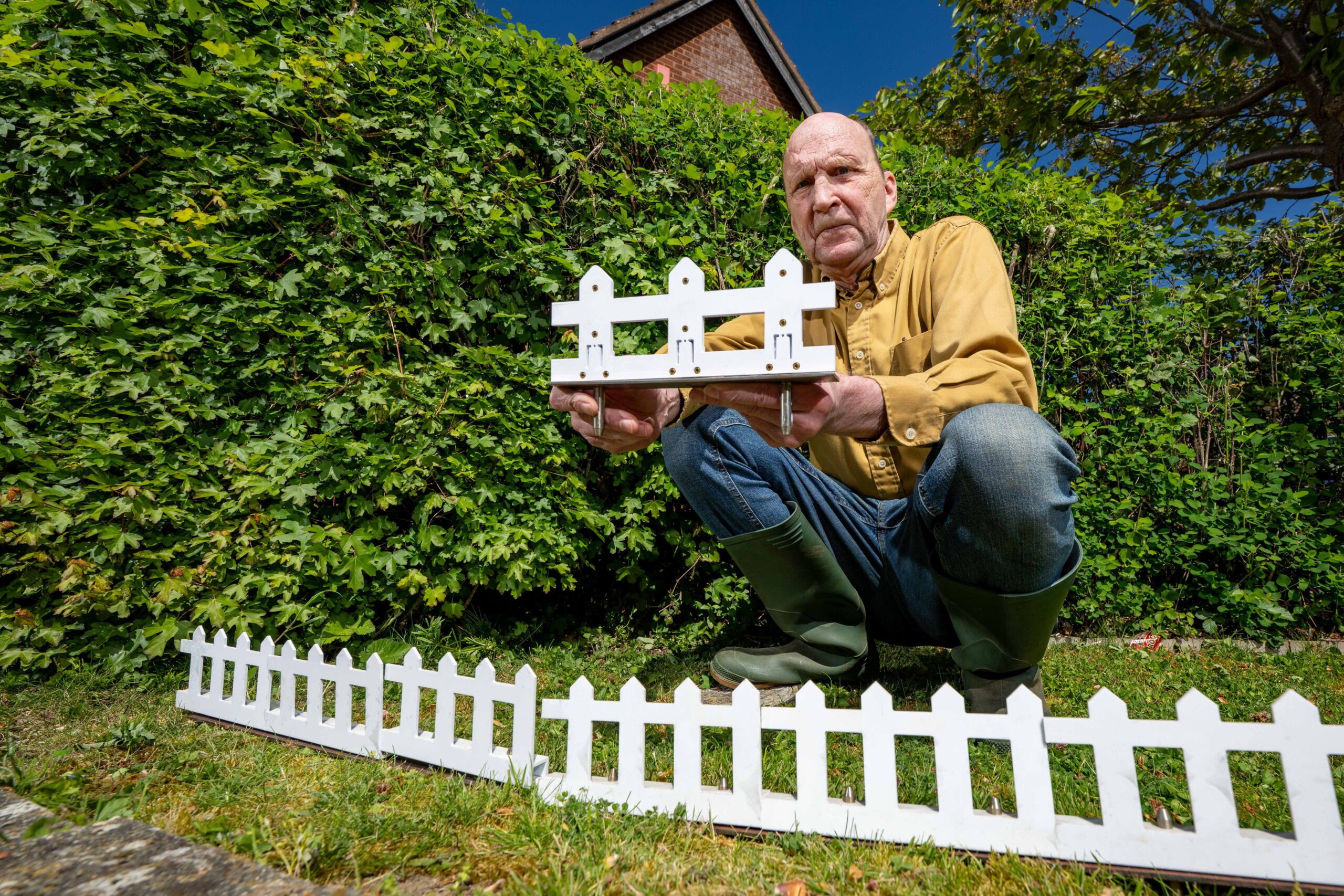 Retiree invents 'stinger' fence with hidden spikes to stop drivers ...