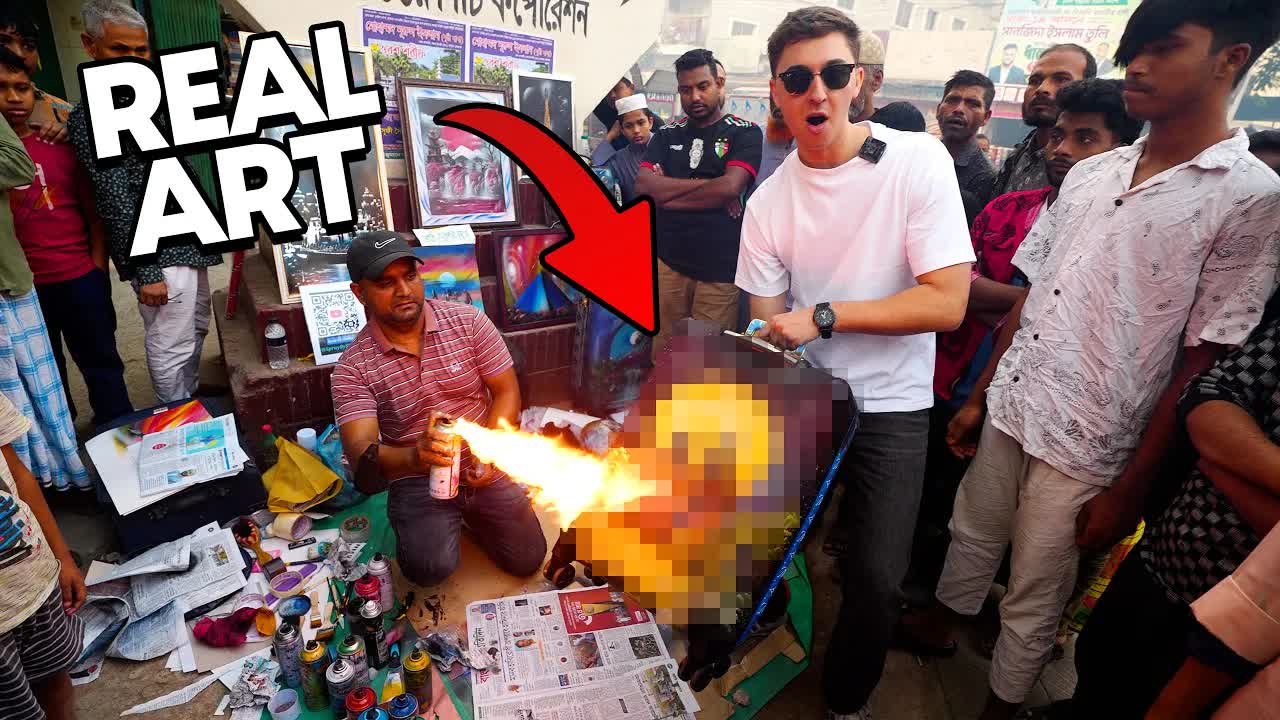 Why people couldn’t stop watching this artist paint a Louis Vuitton ...