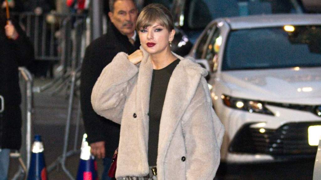 Taylor Swift's plunging Staud cami top gets $4K upgrade with Toteme coat