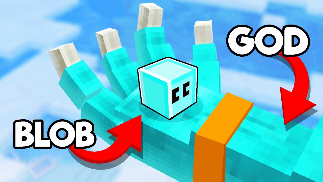 Transforming from a tiny blob into a powerful Minecraft god