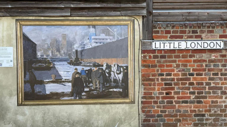 Life-size famous art replicas form trail in town