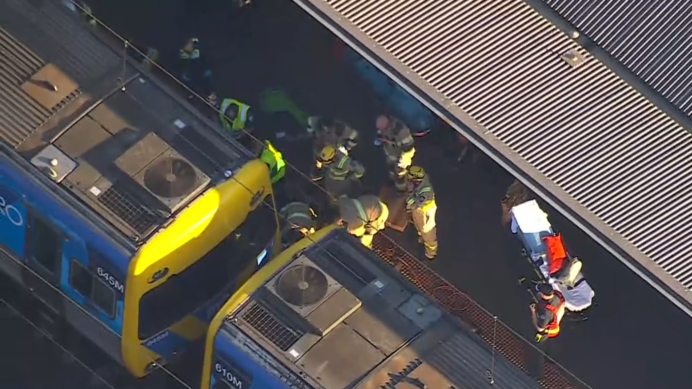 Boy seriously injured after snagged school bag pushed him onto train tracks