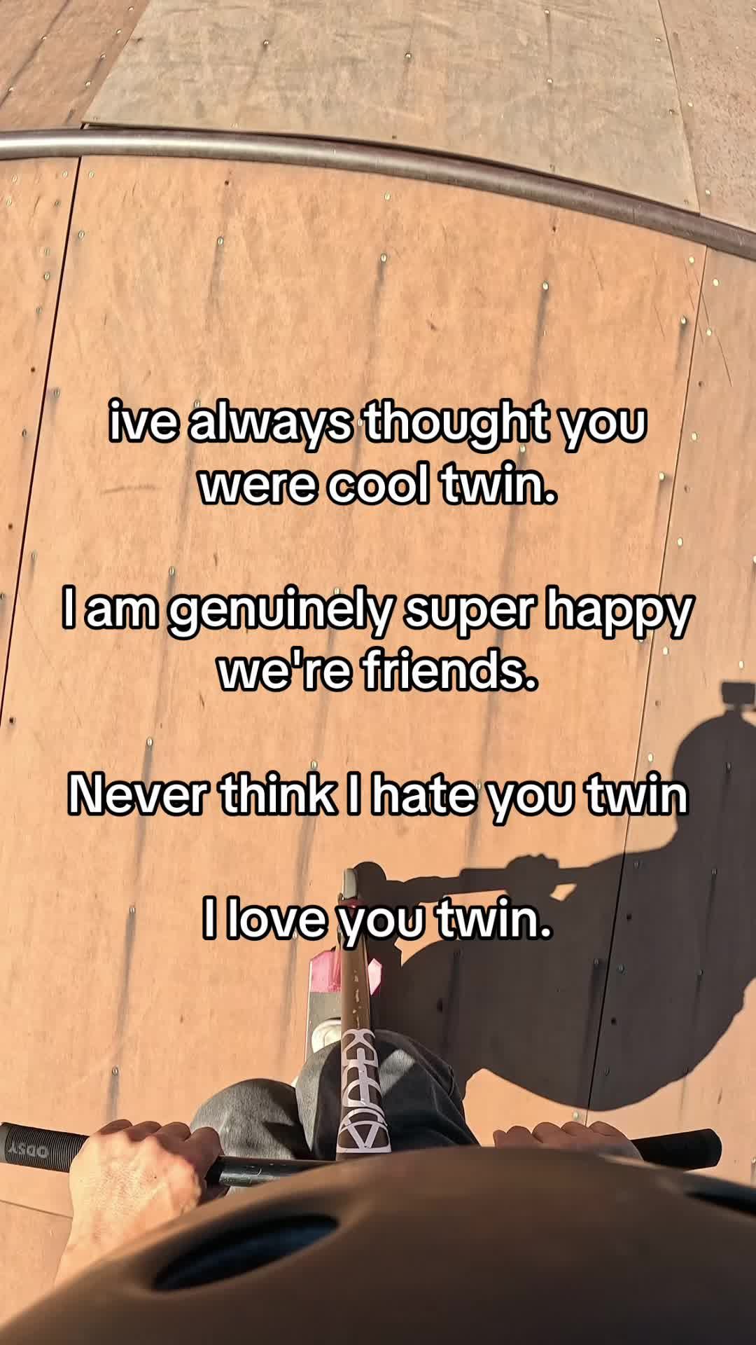 Freestyle scooter clip delivers a heartfelt message for a best friend