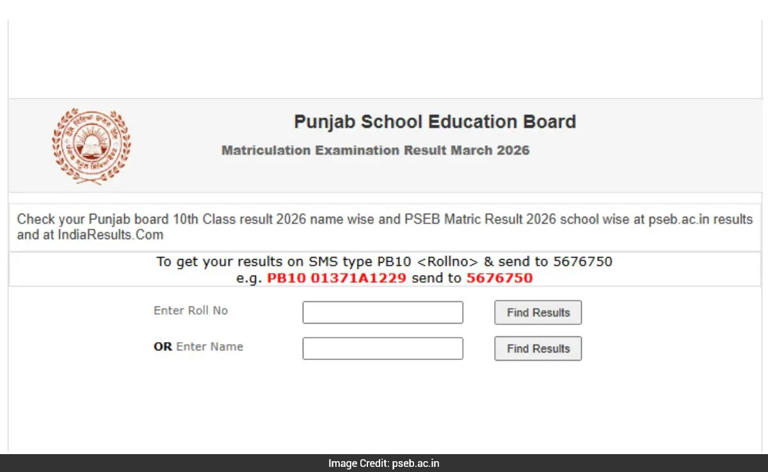 Punjab Board 10th Result 2026 (OUT) Highlights: 94.52% Students Pass ...