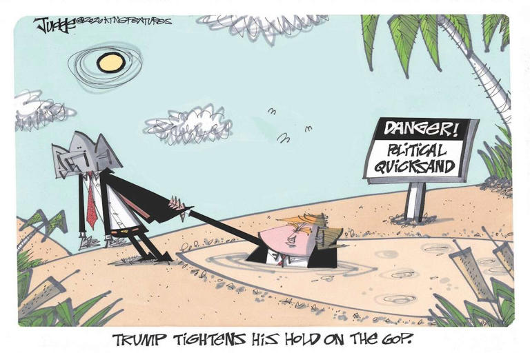 Editorial cartoon: Trump's pull on the GOP