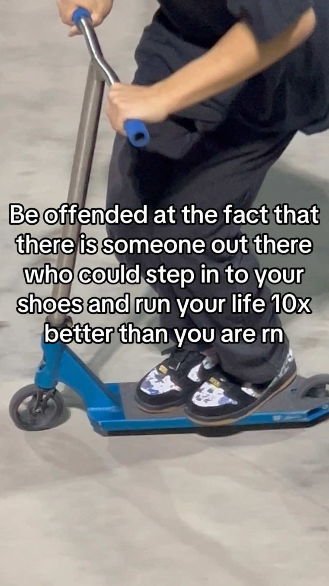 Freestyle scooter edit hits hard with competitive mindset message