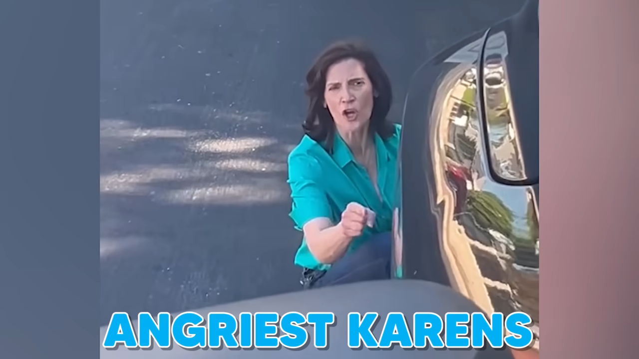 Out-of-control Karen yells, threatens to hit woman - then it backfires