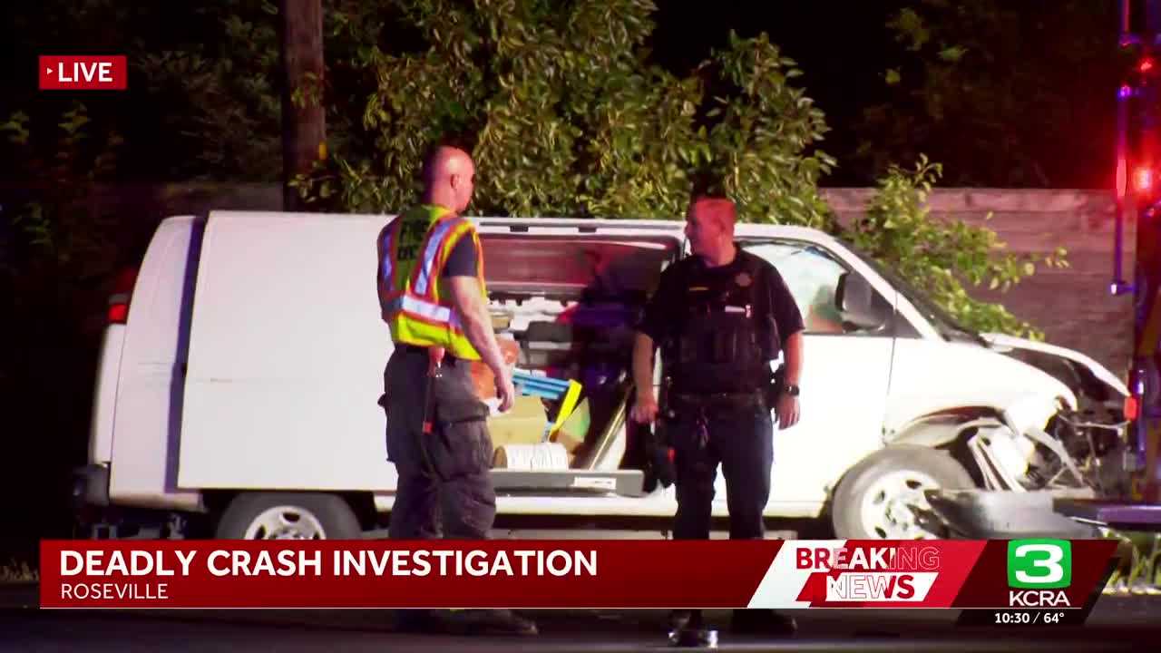 Deadly crash prompts road closure in Roseville, police say