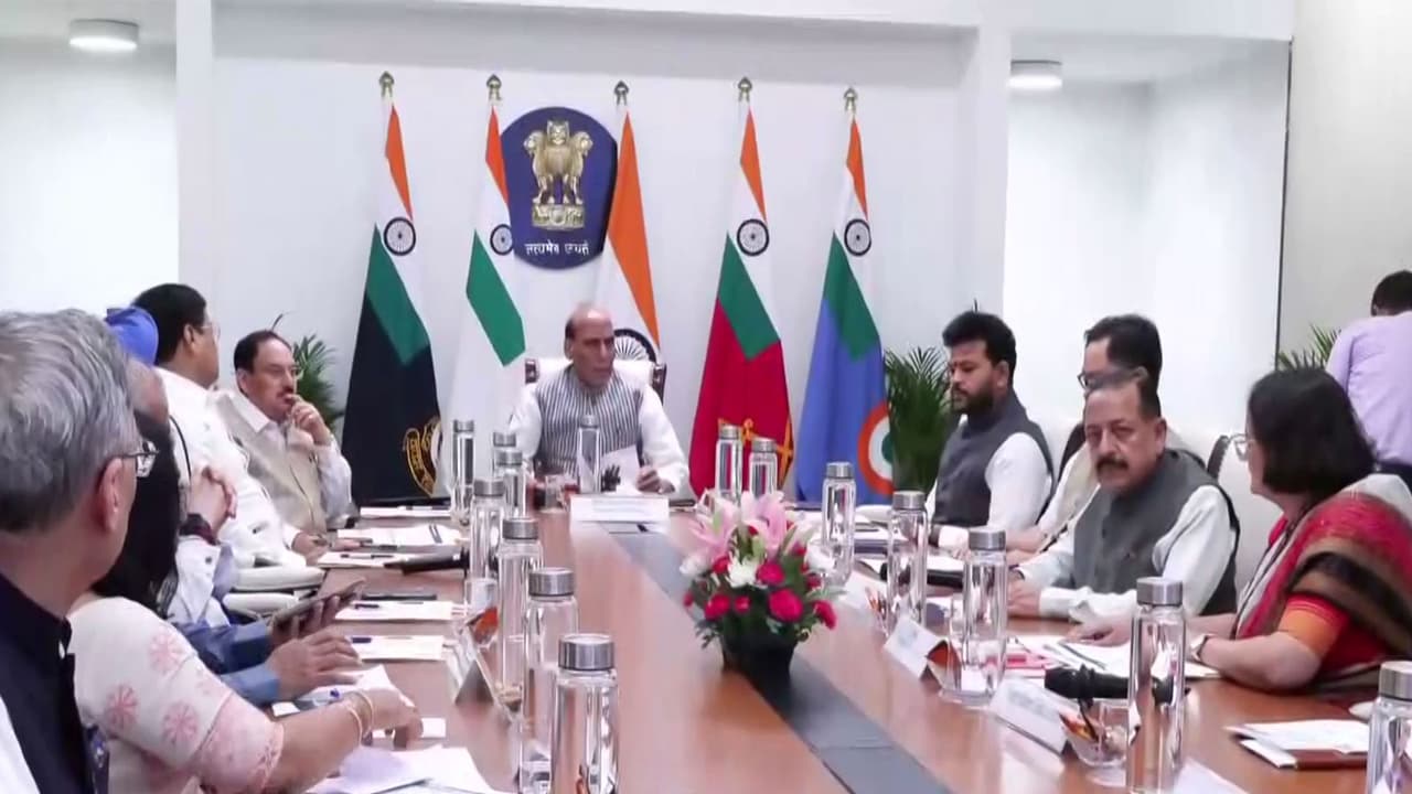 Rajnath Singh chairs West Asia meet; PM Modi calls for economic resilience