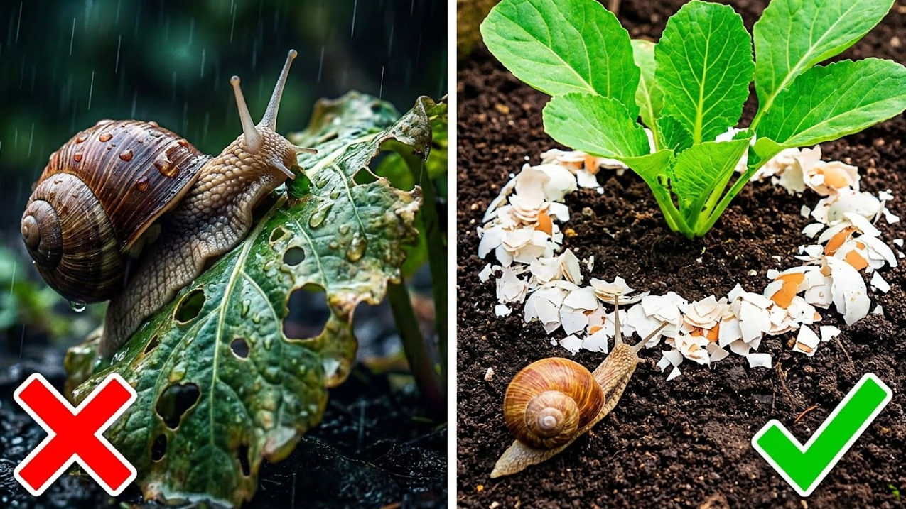 Como eliminar lesmas e caracóis do jardim sem usar veneno nocivo!