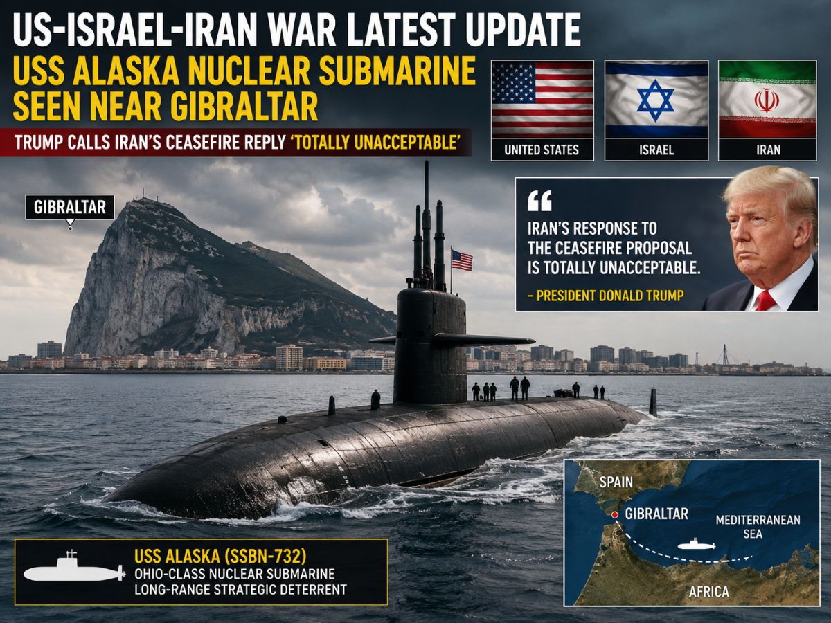 US-Israel-Iran war latest update: USS Alaska nuclear submarine seen ...