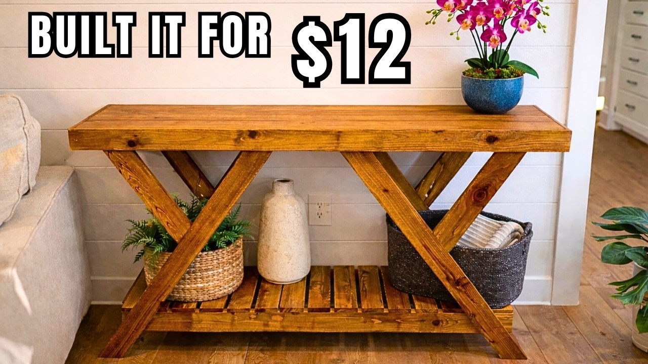 Watch how cheap fence wood becomes real furniture