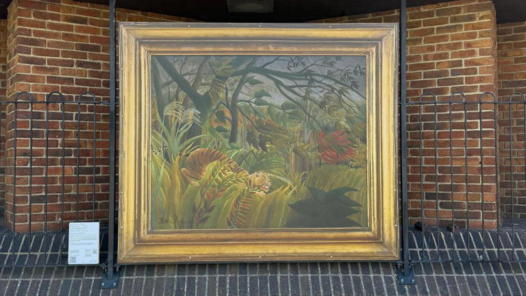 Life-size famous art replicas form trail in town
