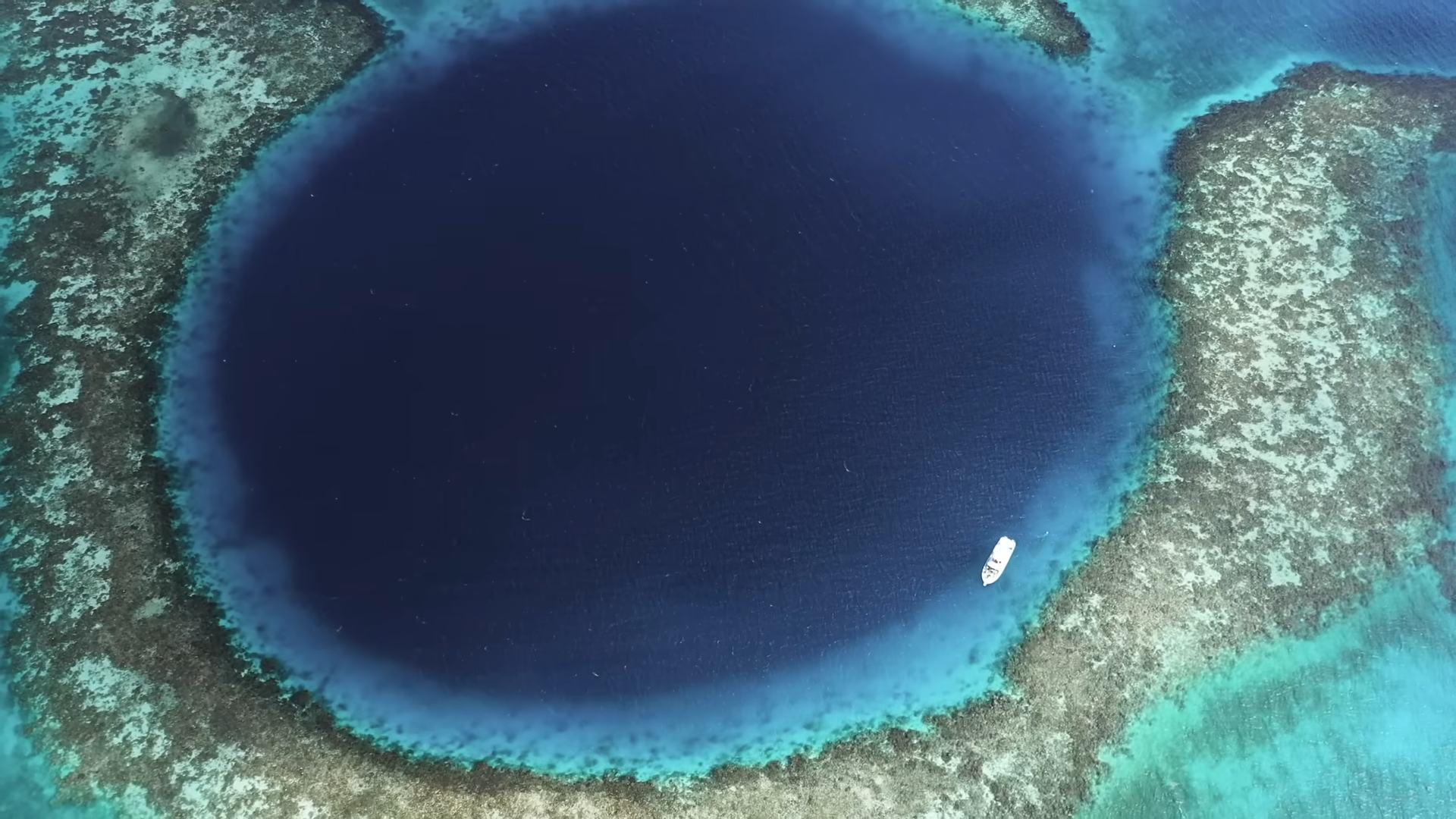 A blue hole looked beautiful from space - then divers found the graveyard