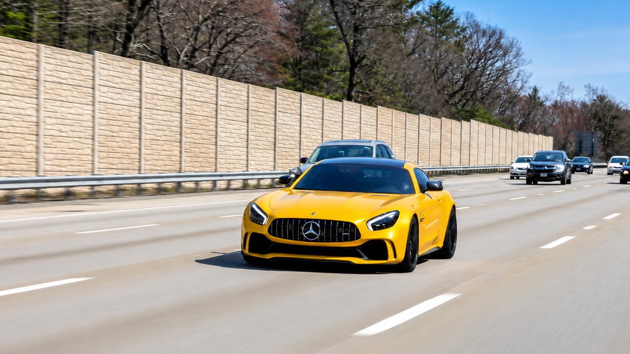 Comparing a budget Mercedes with a supercar