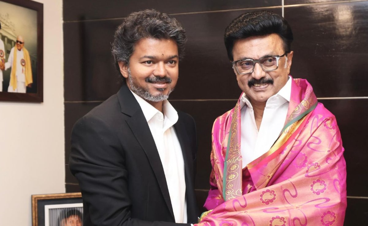At DMK huddle, MK Stalin blames Vijay's glamour tsunami for poll debacle