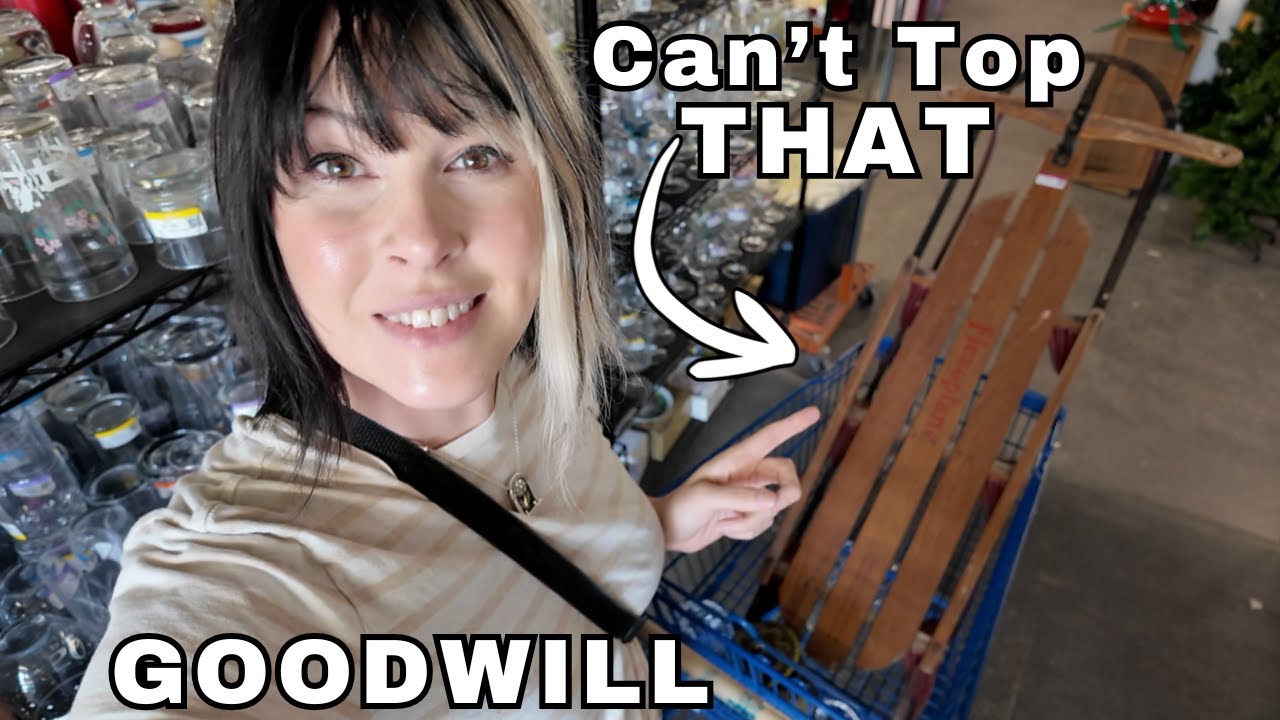 See what happened when I found an incredible vintage sled at Goodwill