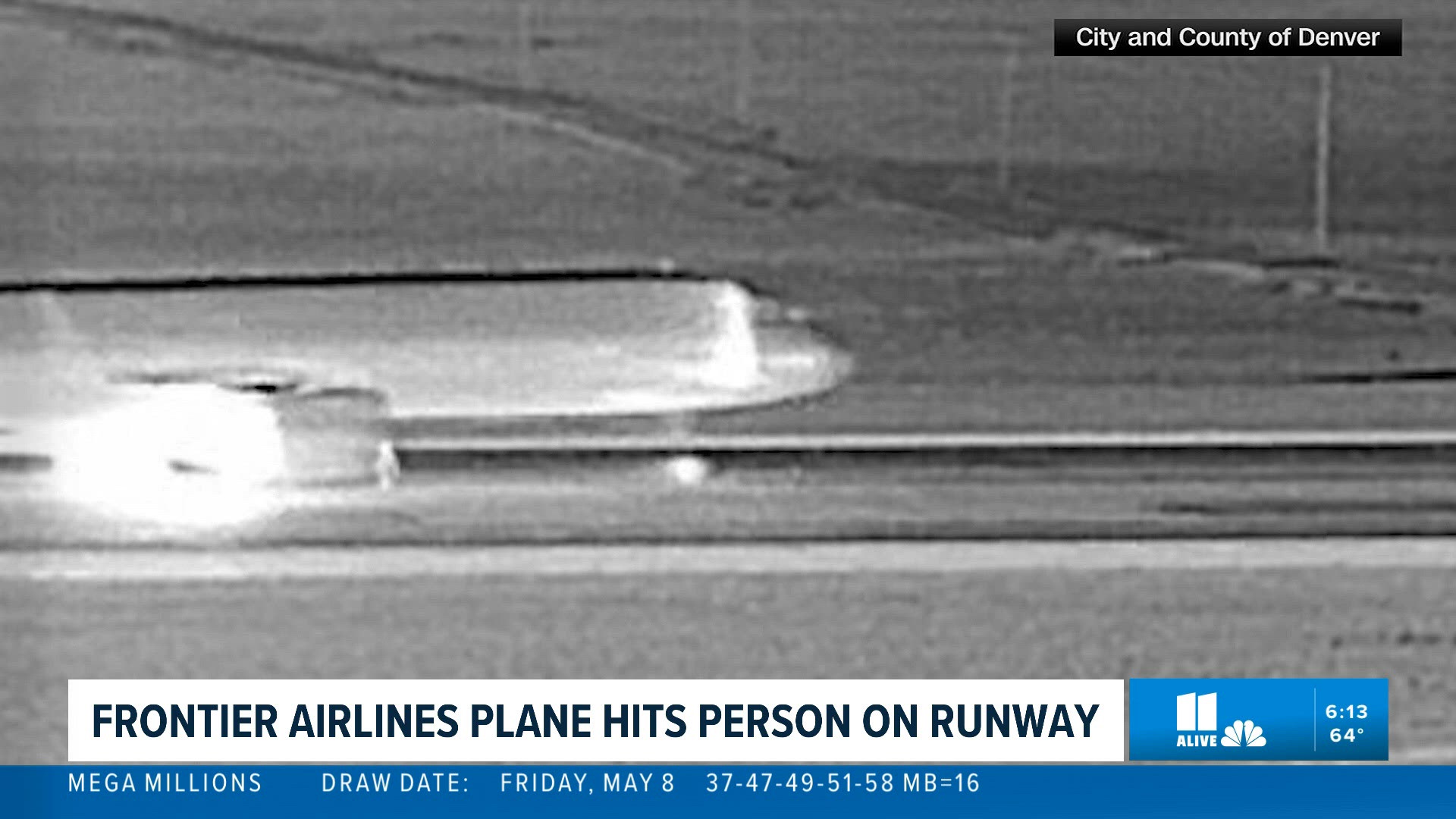 Person hit by Frontier Airlines flight on runway
