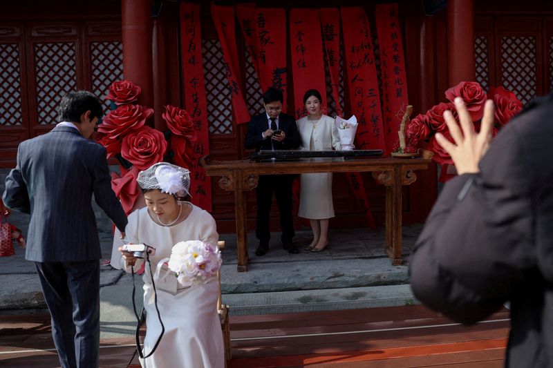 China's marriages drop to decade low, deepening demographic concerns