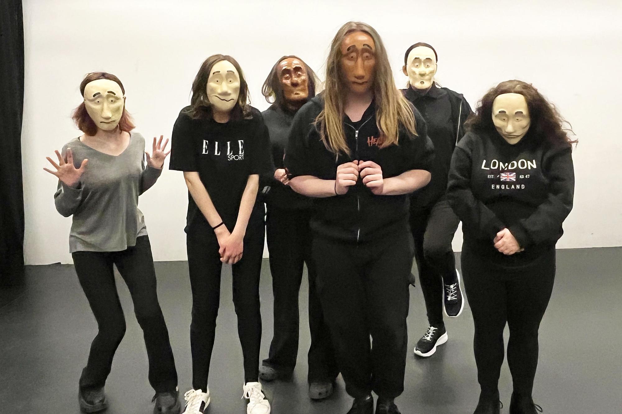In pictures: Masks unlock new performance skills for performing arts ...