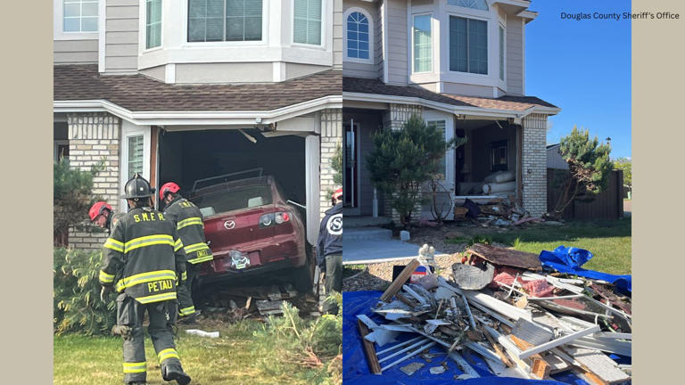 Delivery driver in Highlands Ranch arrested after vehicle strikes home