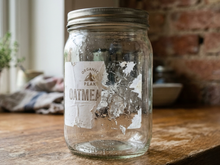 That frustrating sticky residue on glass jars? Your pantry has a ...
