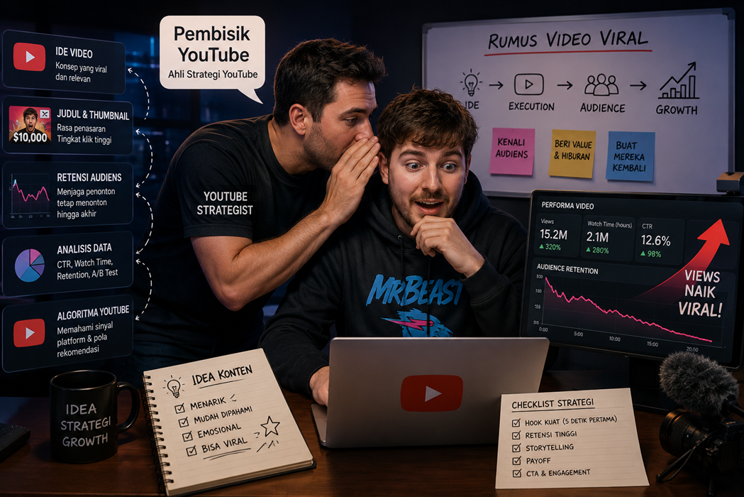 Mengenal pekerjaan ahli strategi YouTube di balik viralnya YouTuber MrBeast