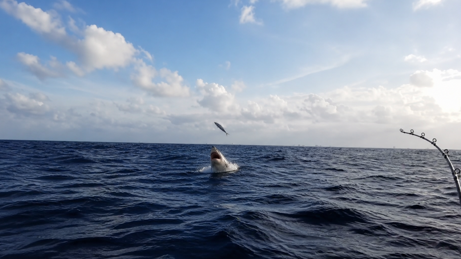 Shark attacks my giant sailfish right before I could grab her—caught on ...
