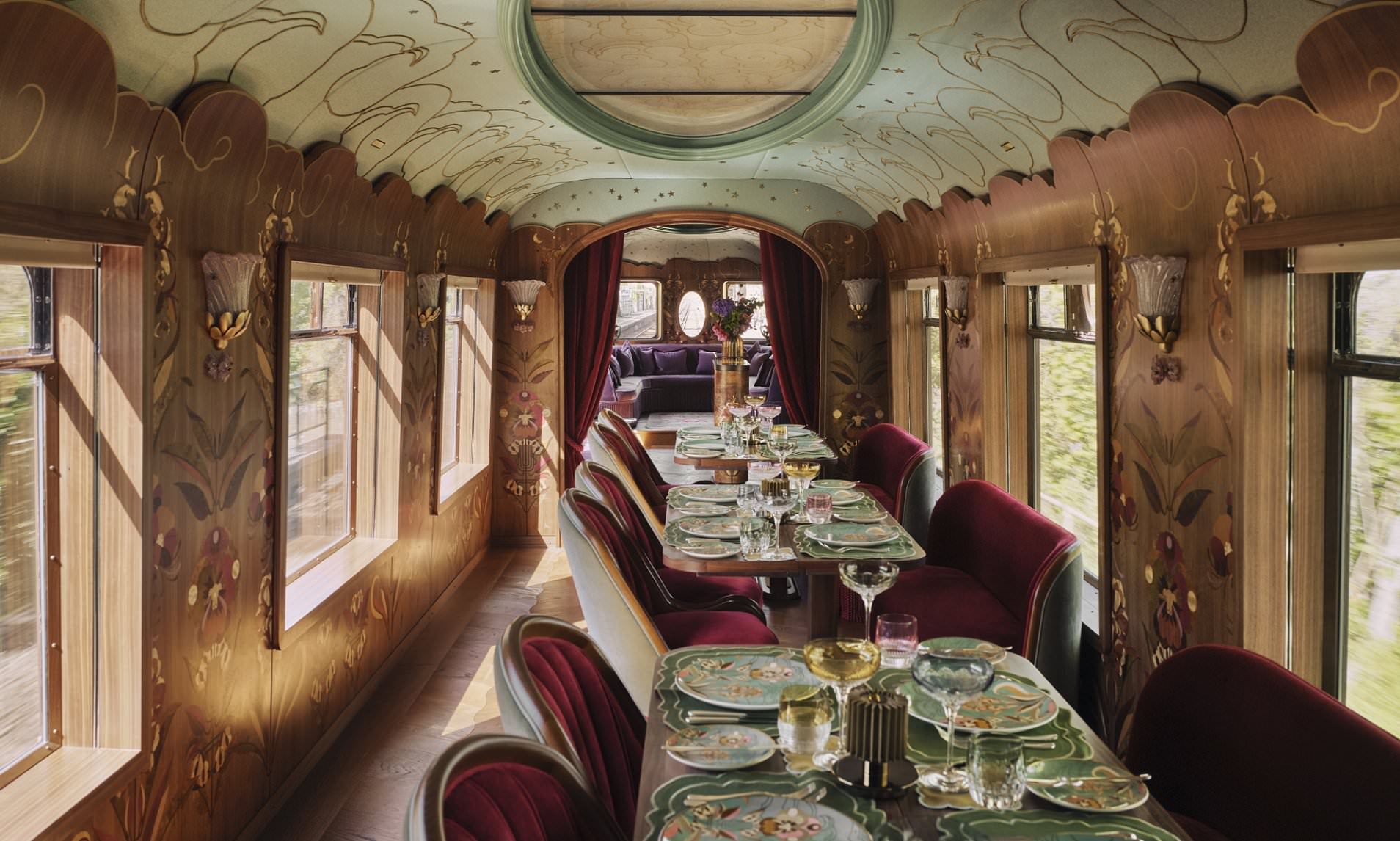 Inside Belmond's lavish new train carriage designed by Moulin Rouge ...