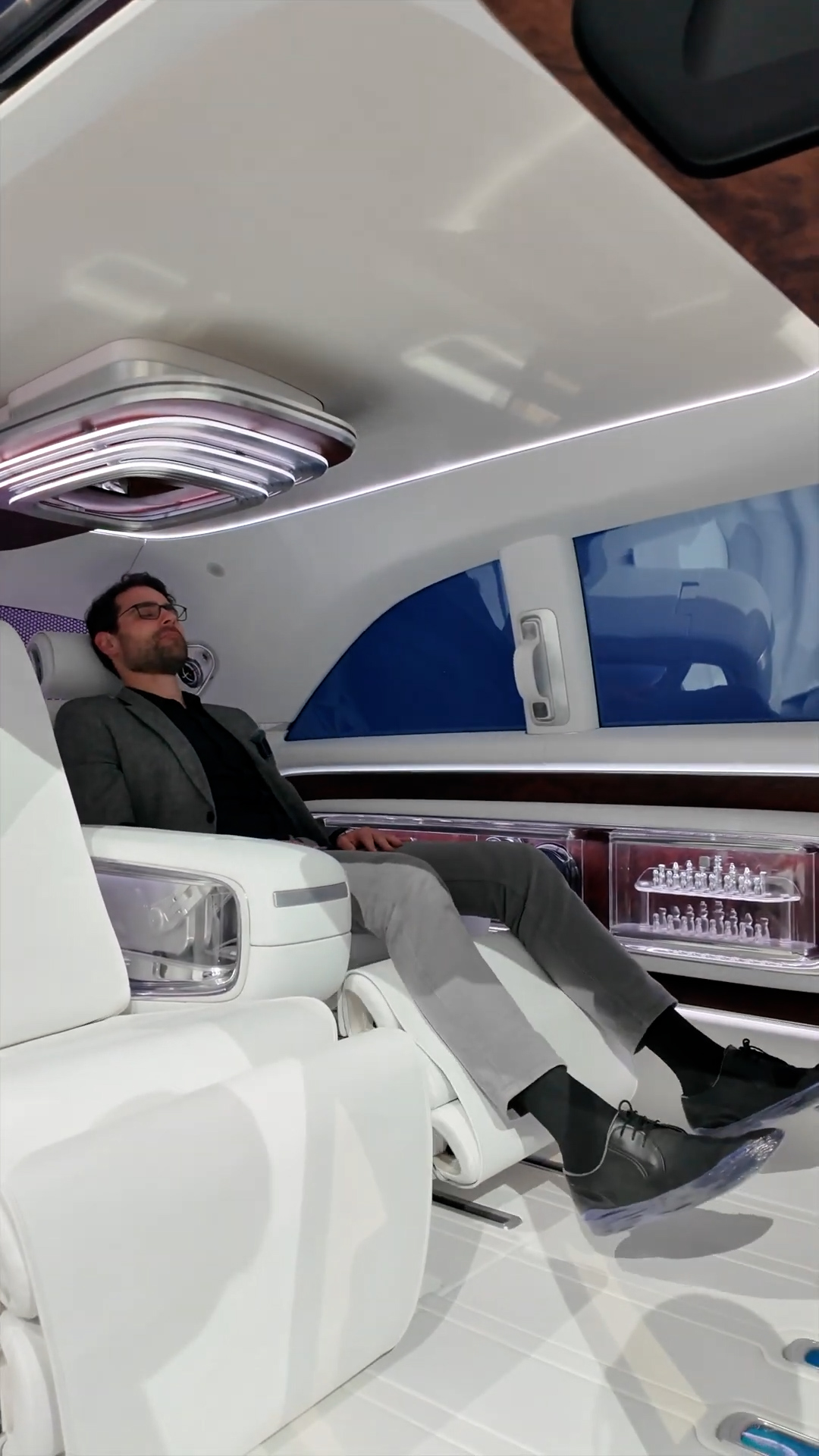 A van with an exclusive looking interior