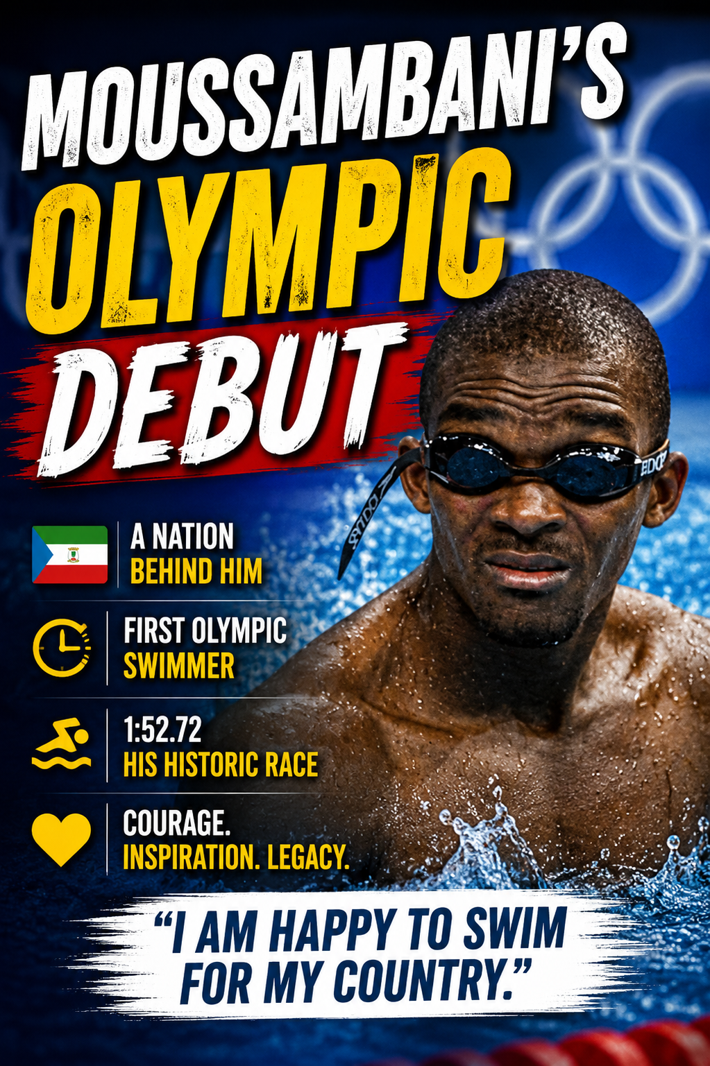 Watch: Eric Moussambani's Olympic swimming journey that captured the ...