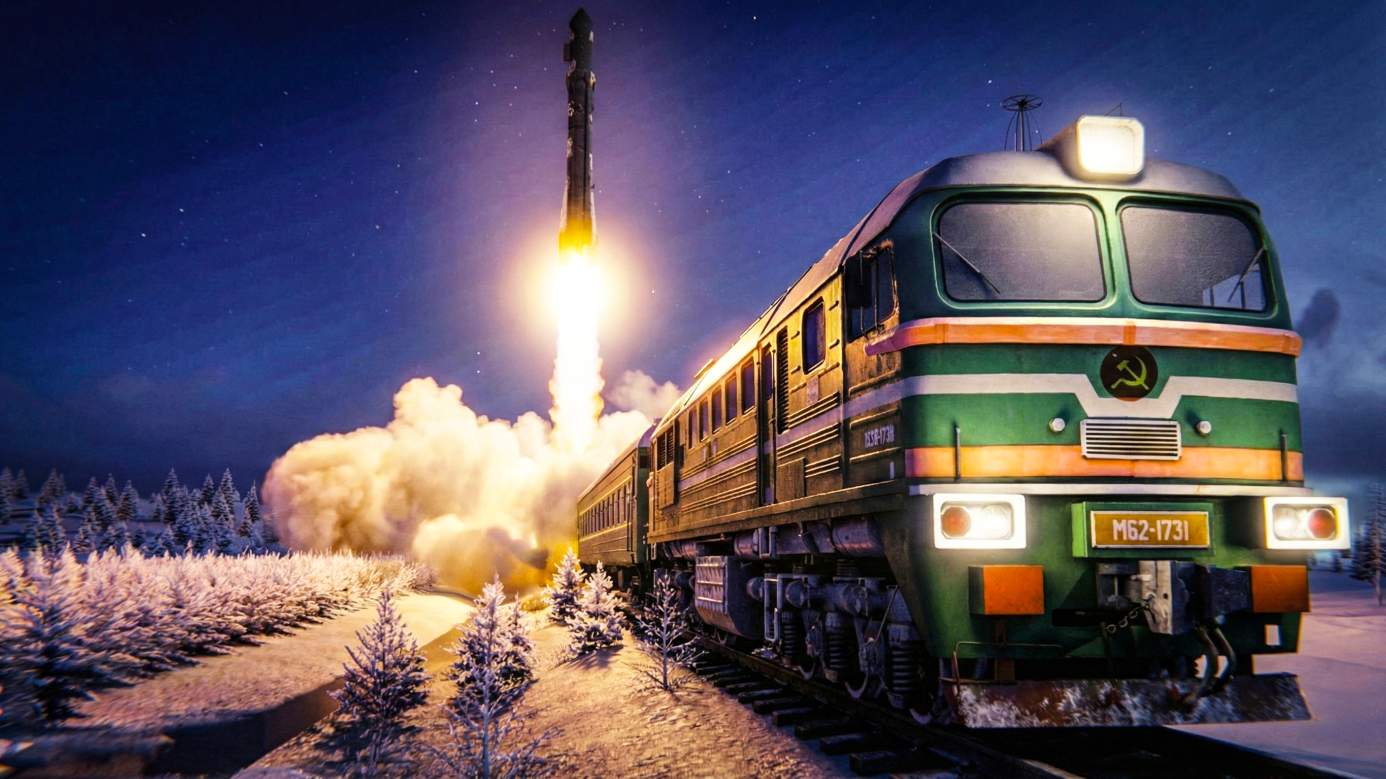 Russia’s secret nuke train - the missile system hidden on civilian rails
