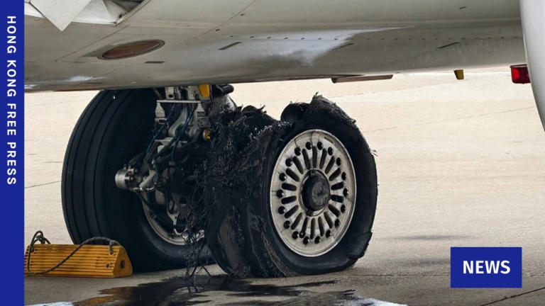 Malaysia Airlines flight bursts tyre at Hong Kong airport; no injuries ...
