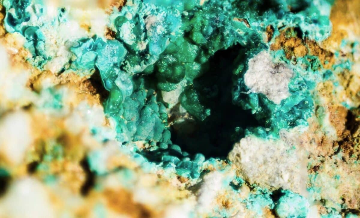 Strange green rocks found in a remote Spanish cave near the sky point ...