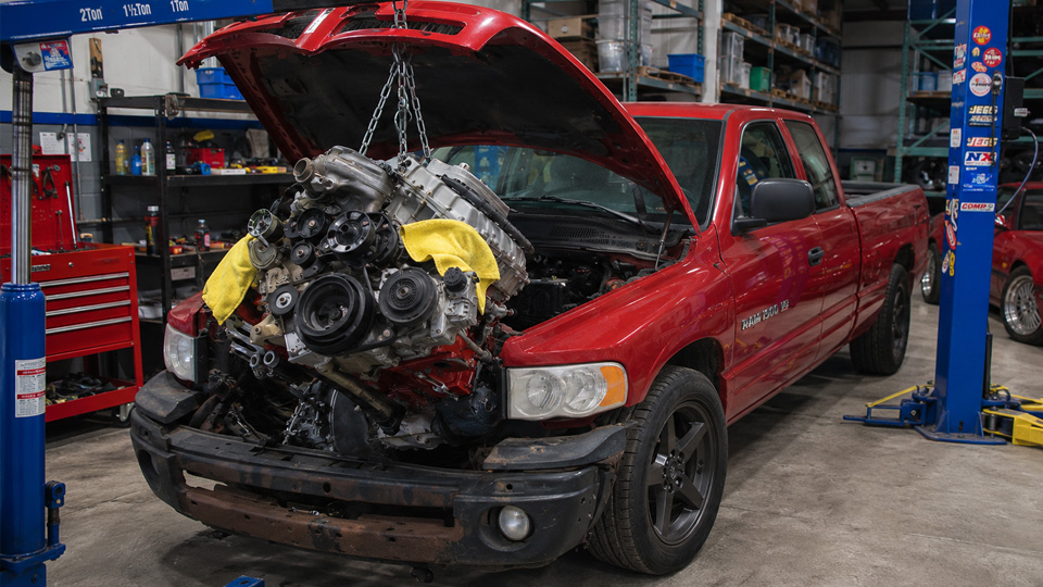 This Dodge truck gets a Dodge Demon upgrade