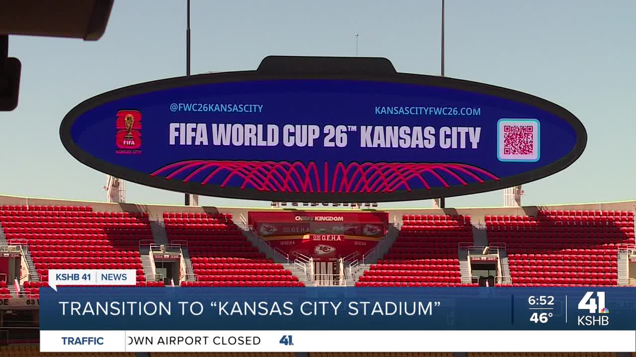 GEHA Field at Arrowhead Stadium transforms for 2026 FIFA World Cup