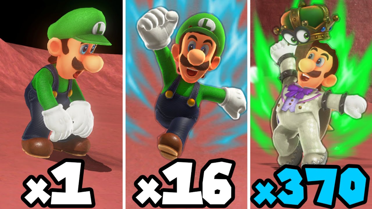 Every moon makes Luigi more powerful in this modded Odyssey challenge