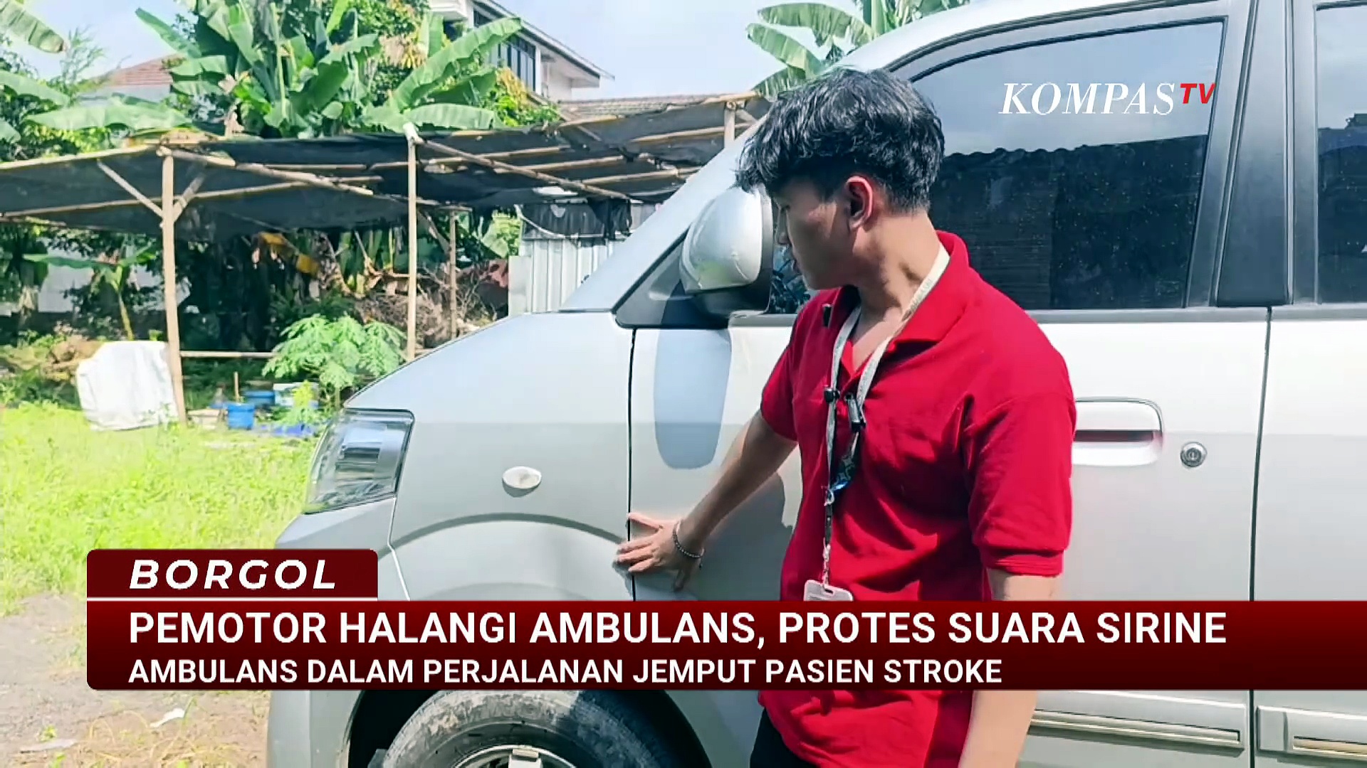 Viral! Protes suara sirine, pemotor hadang ambulans | BORGOL