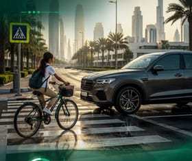 Dubai Police issue warning after girl injured in crossing crash