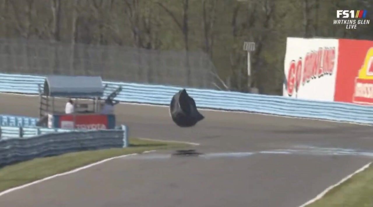 NASCAR race interrupted by freak incident never seen before at Watkins Glen
