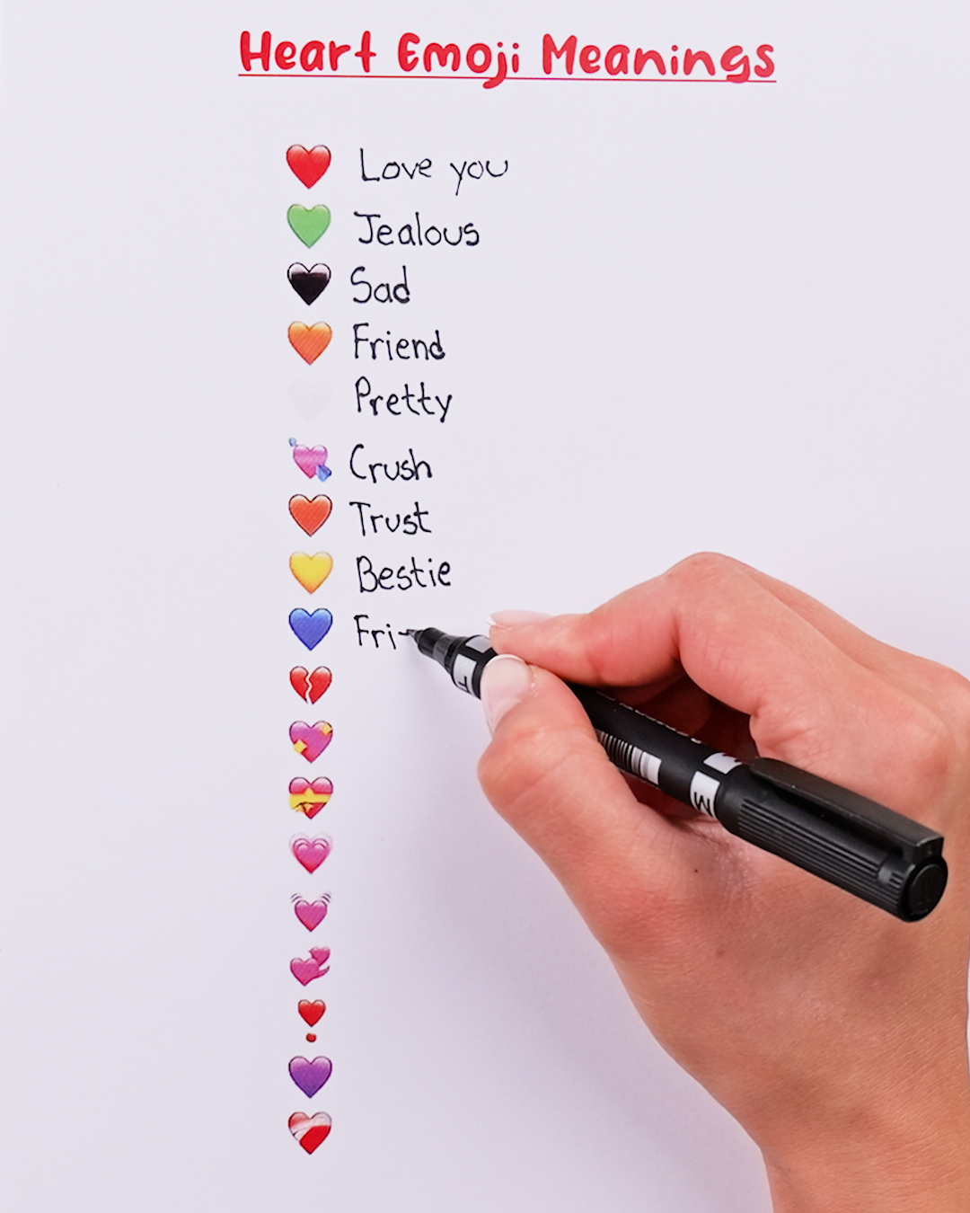 Heart emoji meanings