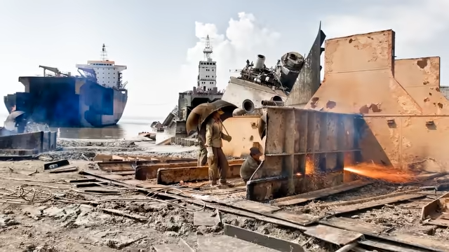 This is where old ships go to die