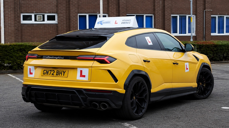 A driving test in a supercar SUV
