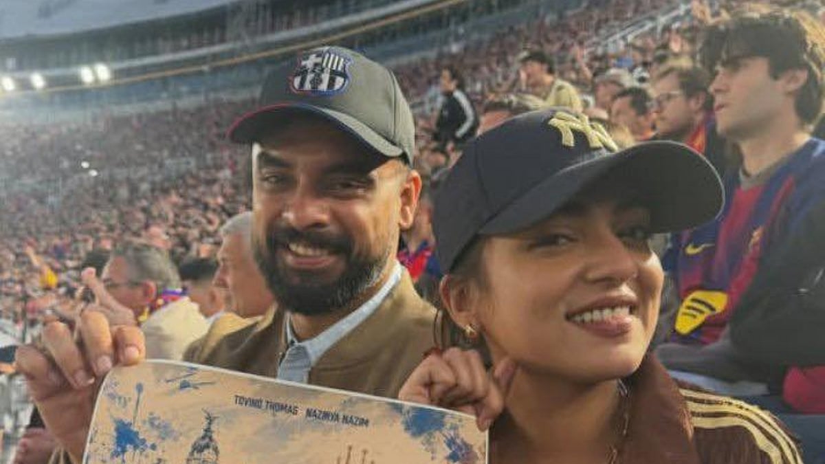 Tovino Thomas and Nazriya Nazim unveil new film Gracias El Clasico ...