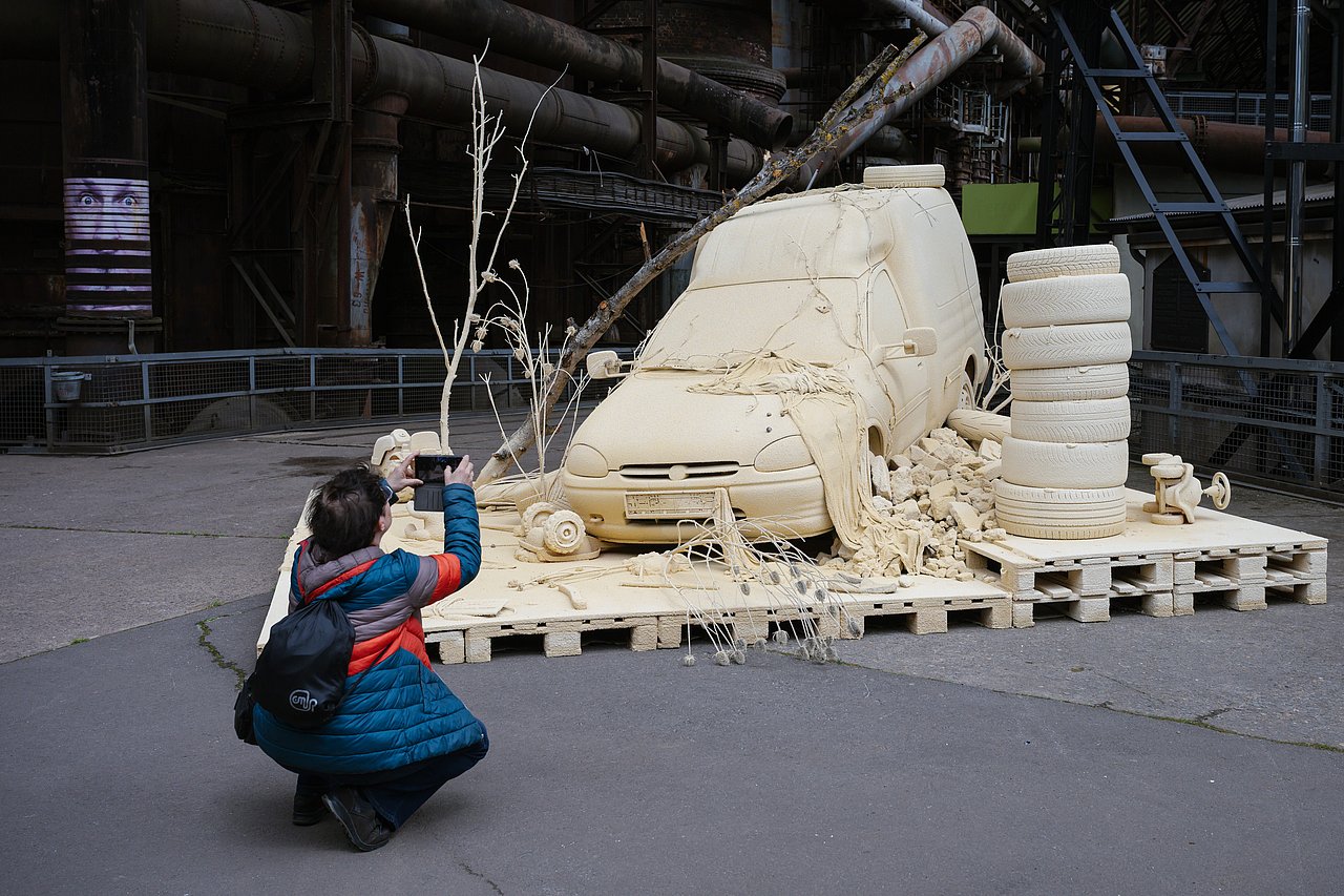 Dozens of artists bring new life to a gigantic former ironworks on ...