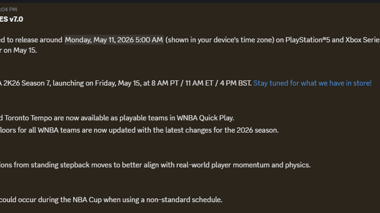 NBA 2K26 patch notes: New update addresses gameplay and MyNBA