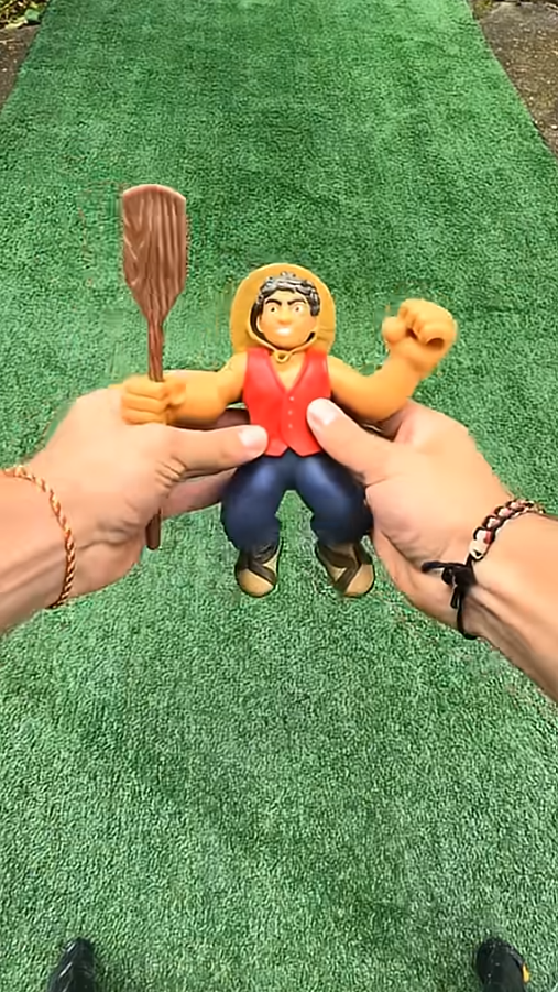 Luffy flooded my garden: One Piece chaos takes over the backyard