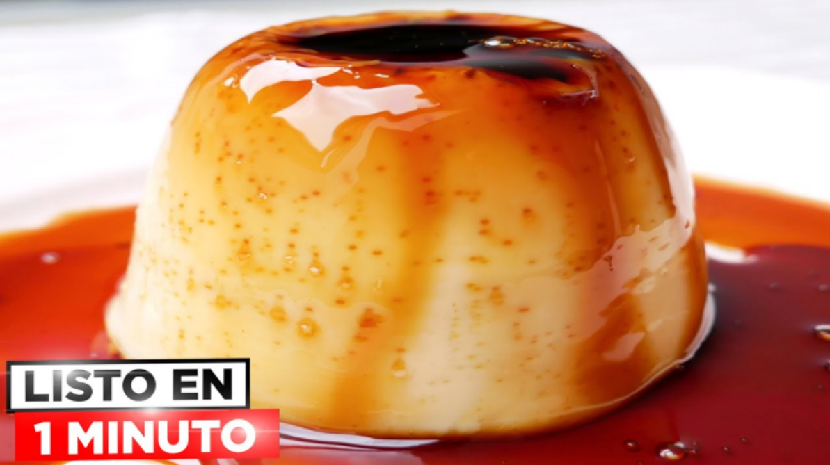 Flan en 5 Minutos Solo 3 Ingredientes Flan en Microondas