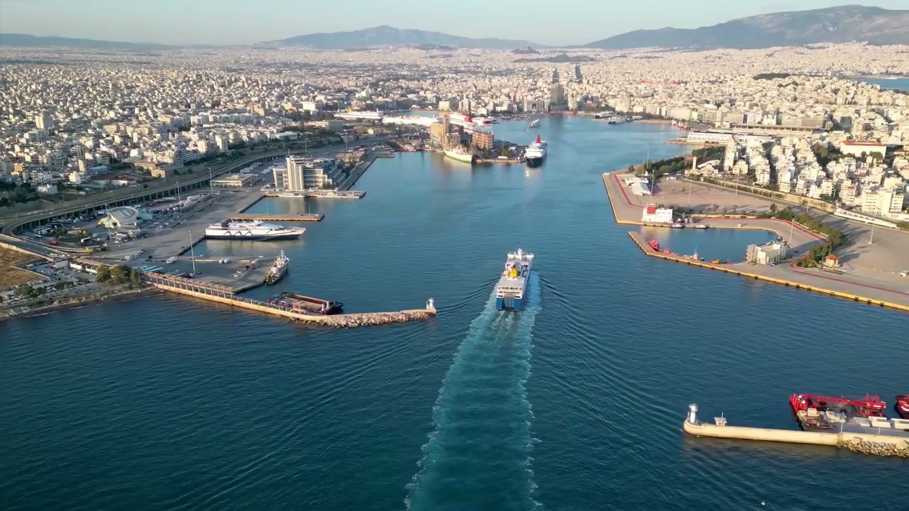 Piraeus, Greece: Drone views of the gateway to the Aegean